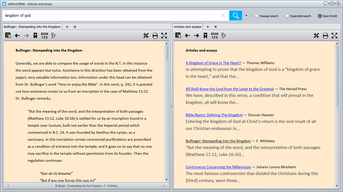 inWORD Bible Software